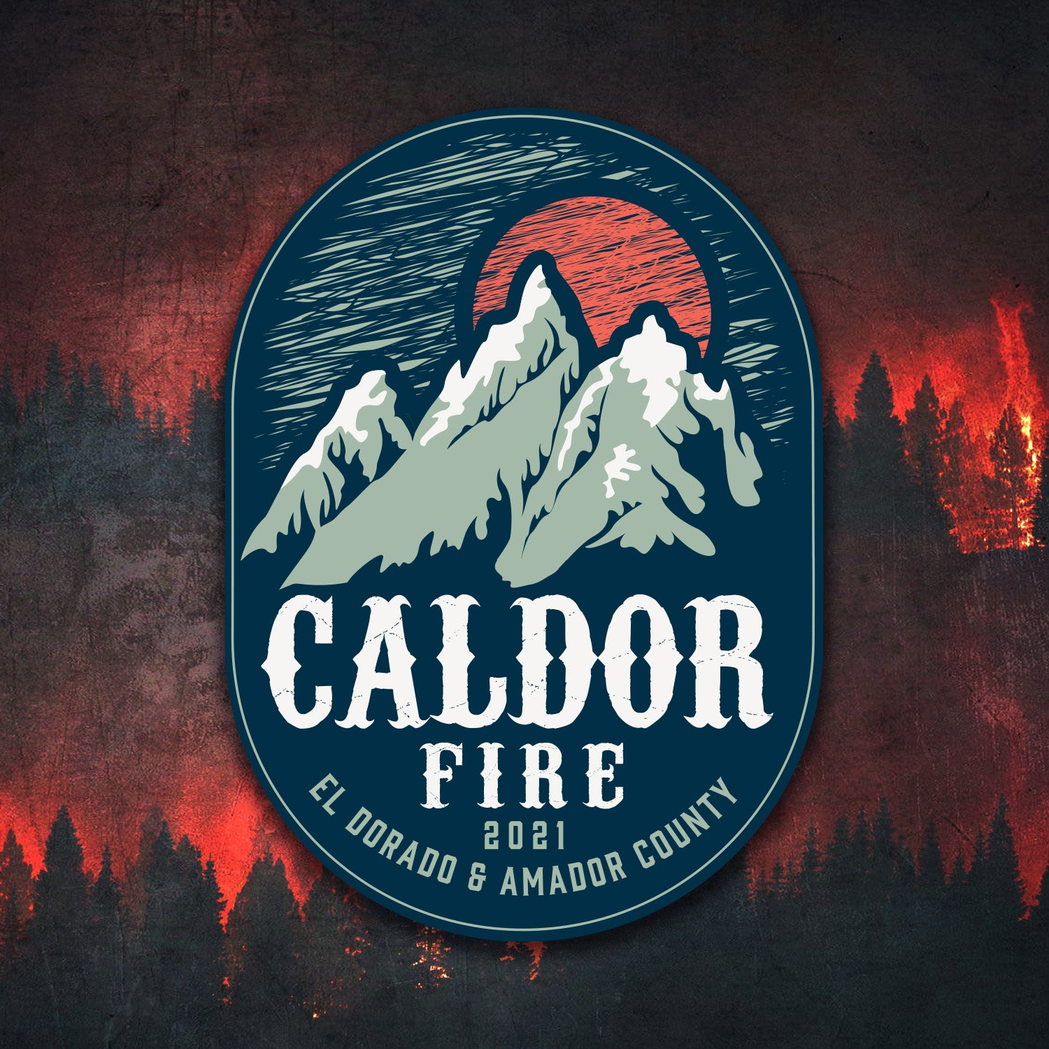 CALDOR FIRE Sticker – Fireline Design