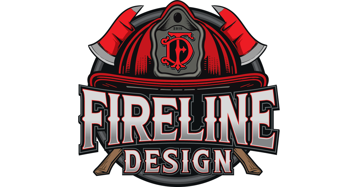 Fireline Logo Bear Head Fire Line Simple Logo Vector Template,